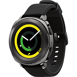 SAMSUNG Gear Sport Smartwatch (Bluetooth), Black, SM-R600NZKAXAR – US Version with Warranty