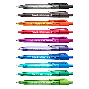 Paper Mate InkJoy Mini Retractable Ballpoint Pens, Medium Point, Assorted, 10 Pack (1951383)