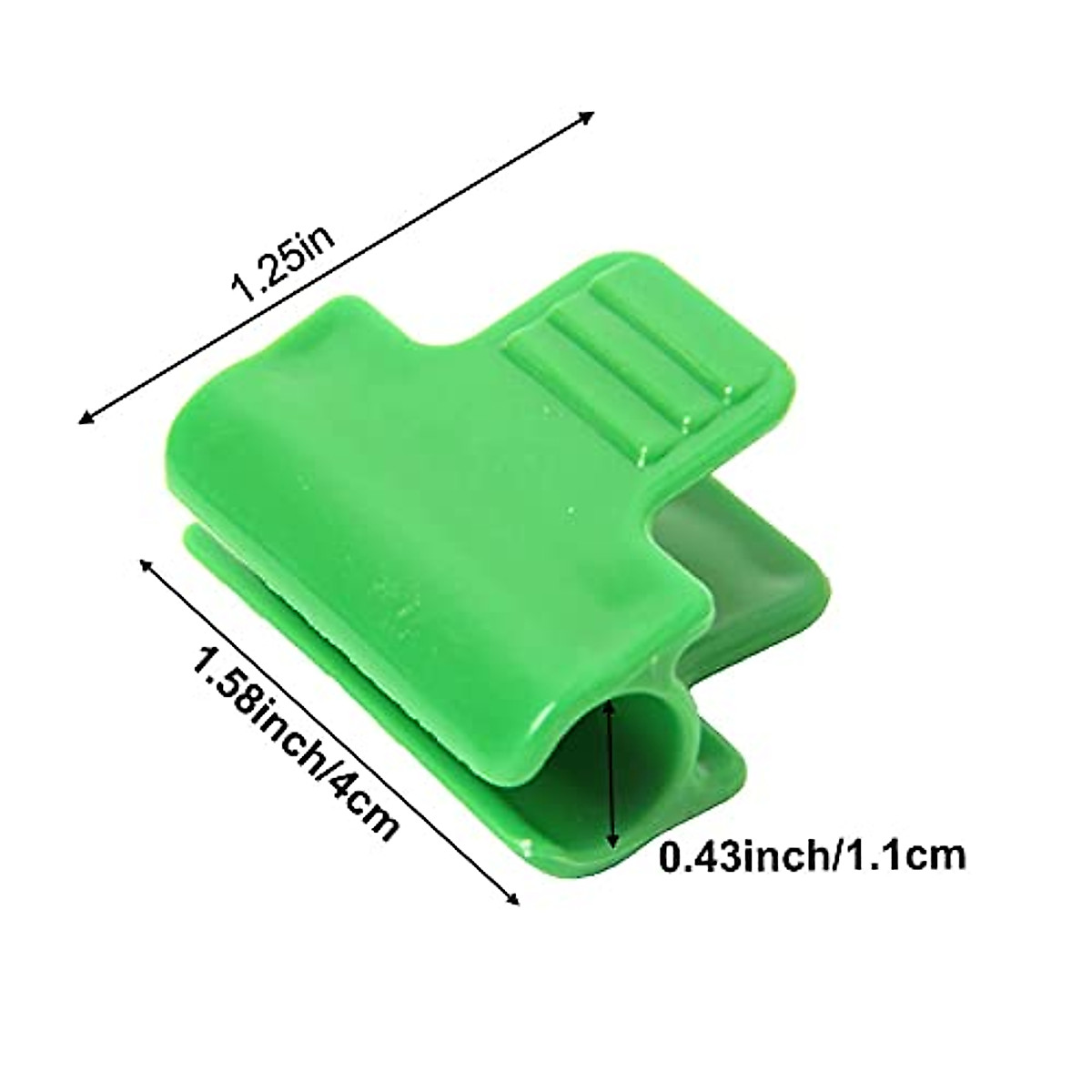 30 Pieces Greenhouse Clamps Film Row Cover Netting Tunnel Hoop Clip Frame Shading Net Rod Clip Greenhouse Film Clamps for Season Plant Extension Support, 11 mm/ 0.43 Inch