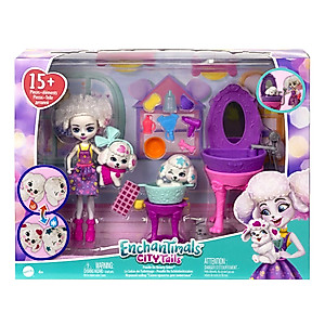 Mattel Enchantimals Poodle Doo Beauty Playset with Small Doll, 15+ Accessories & 2 Dog Figures with Color-Change, City TailsToy Collection