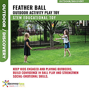 Discovery Toys GO-MO Feather Ball | Outdoor Activity Play Toy | Kid-Powered Learning | STEM Toy Early Childhood Development