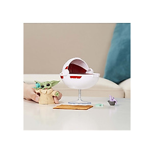 STAR WARS The Bounty Collection Grogu’s Hover-Pram Pack The Child Collectible 2.25-Inch-Scale Figure with Accessories, Kids Ages 4 and Up,Multi-Colored,Standard,F2854