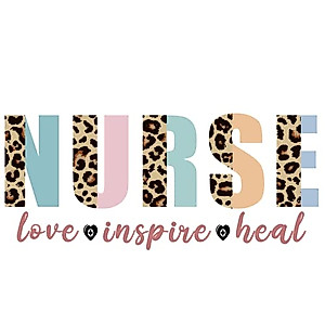 Nurse Love Inspire Heal|Great Gift Idea|Single |5 Inch Magnet | Made in The USA | Car Auto Tool Box Refrigerator Magnet|MAG10047