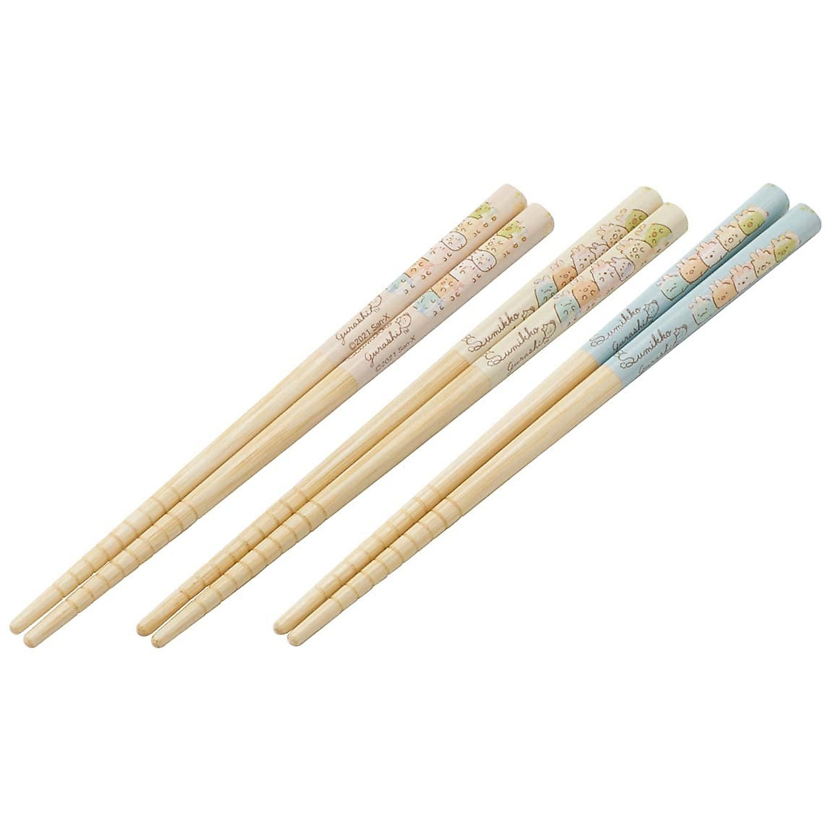 Skater ANT2T-A Bamboo Chopsticks, 6.5 inches (16.5 cm), Set of 3, Sumikko Gurashi Rabbit