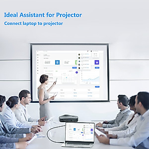 DteeDck DisplayPort to VGA Cable 6ft, Display Port DP to VGA Adapter Cable Converter Male to Male Braided Cord for Monitor Desktop Laptop Display Projector HDTV