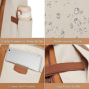 CLUCI Tote Bag for Women Travel Shoulder Bag Middle Tote Handbags with Yoga Mat Buckle for Gym,Work