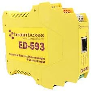 Brainboxes ED-593 Ethernet-8 Thermocouple Input Ctlr Operating Temperature -40f To +185f