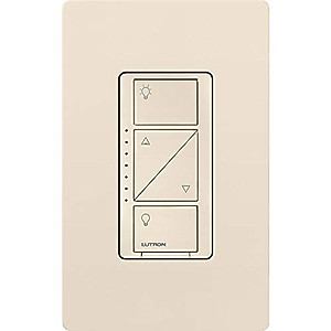 Lutron Caséta Wireless Smart Lighting Dimmer Switch for Wall and Ceiling Lights | PD-6WCL-LA | Light Almond