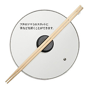 JapanBargain 3868, Sukiyaki Nabe Pot Shabu Shabu Hot Pot Pan with Glass Lid for Induction Heating IH Stove