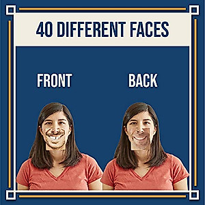 Hilarious Face Mask Drink Coasters, Novelty Party Favors - 20 Pack