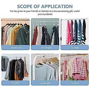 Zerodeko Clothes Hanger with 10 Clips Clothes Drying Rack Stainless Steel Laundry Drying Rack Sock Hanger Underwear Hanger for Drying Towels Diapers Bras Lingerie Baby Clothes Grey