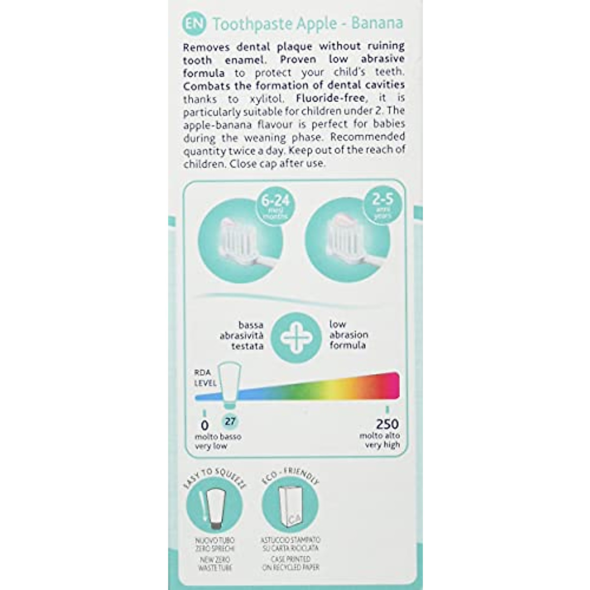 Chicco Oral Care Apple&Banana Toothpaste Ch320023201000 50 Ml.