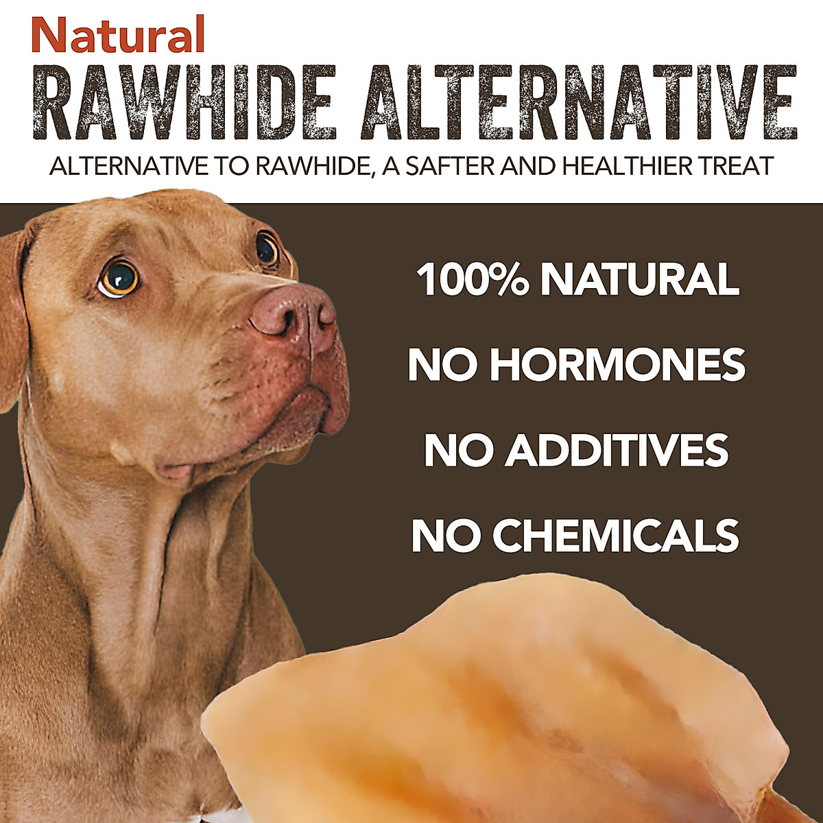 Gaines Pet Natural Cow Ear Dog Treats - Grass-Fed, Free-Range, High Protein, Low Fat, Promotes Dental Health, Suitable for All Dog Sizes and Breeds, 40 Count