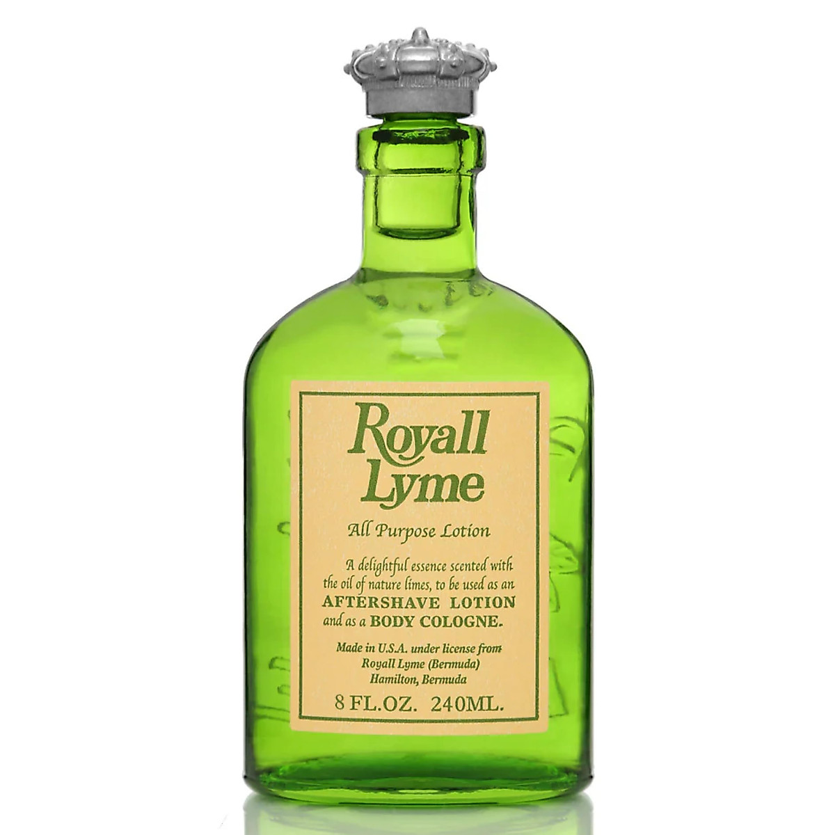 Royall Lyme All Purpose Lotion for Men Body Cologne Spray/After Shave Lotion, 4 Ounce