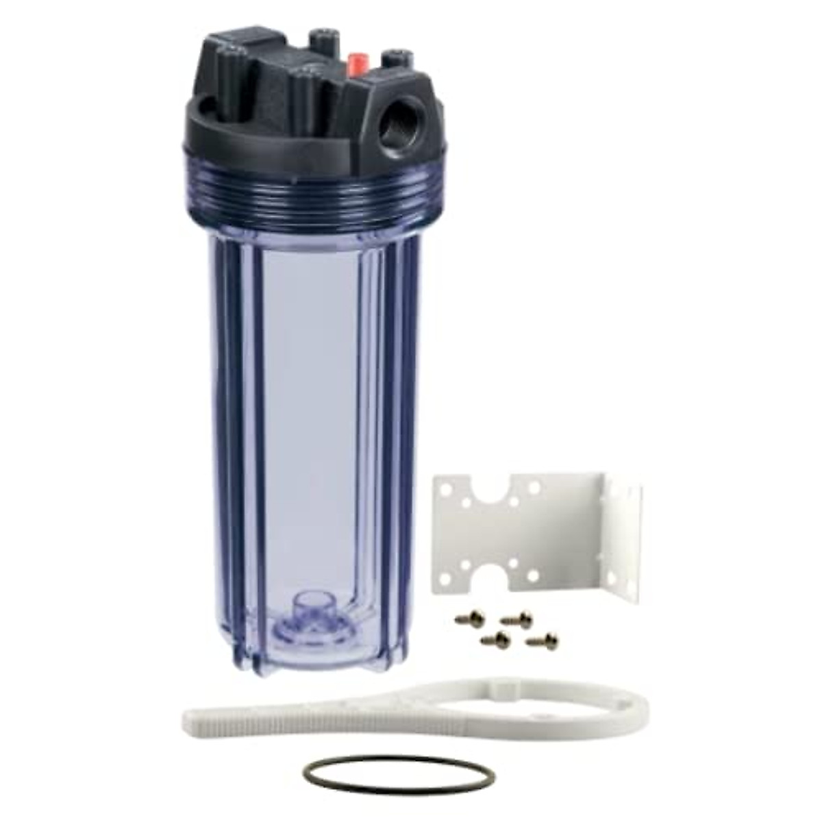 Boshart 10" Clear Filter Housing Kit (W/Mount & Wrench) 3/4" inlet