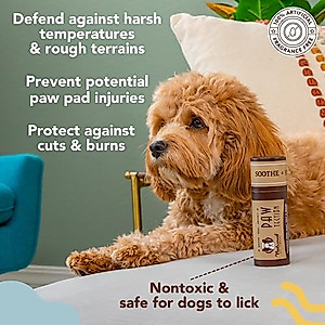 Natural Dog Company PAWDICURE Bundle, Paw Soother + PawTection Dog Paw Balms, Protect and Heal Dry, Cracked Dog Paw Pads, Organic, All Natural Ingredients, 2oz Sticks