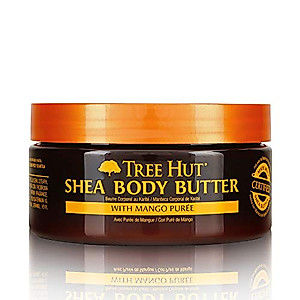 Tree Hut 24 Hour Intense Hydrating Shea Body Butter Tropical Mango, 7oz, Moisturizer with Pure Shea Butter for Nourishing Essential Body Care