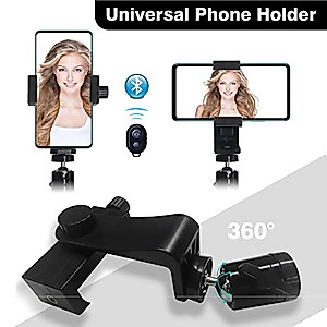 18 Inch Ring Light LED Ringlight Kit with Tripod Dimmable 3000-6000K w/Smartphone Holder for Live Streaming Shooting Camera Photography Makeup Selfie YouTube Vlog Video