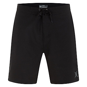 Hurley Men's One and Only 20" Board Shorts, Black/Black, 33