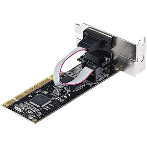 StarTech.com 2-Port PCI RS232 Serial Adapter Card - PCI Serial Port Expansion Controller Card - PCI to Dual Serial DB9 Card - Standard (Installed) & Low Profile Brackets - Windows/Linux (PCI2S5502)