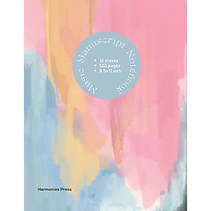 Music Manuscript Notebook – 12 staves: Composition Notebook For Kids |Manuscript Paper With 12 Staves For Beginners and Intermediate |Gift For Musical ... Musician, Music Producer, writer supplies|