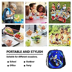 Sonic backpack - Fashion Cartoon Backpack Cute Print Backpack Travel Daypack Laptop Backpack - Hedgehog Backpack