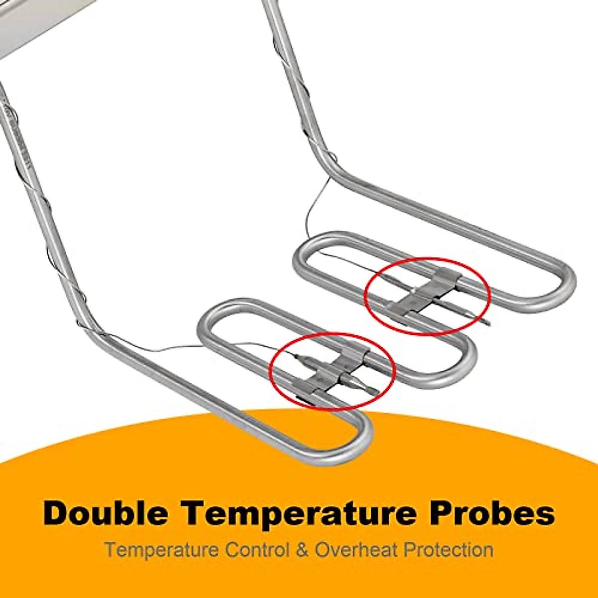 ROVSUN 11.4QT Electric Deep Fryer w/Timer, Overheat Protection, Basket & Lid, Stainless Steel Countertop Kitchen Frying Machine w/Temperature Control, for French Fries, Donuts 2500W