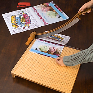 Swingline Paper Trimmer, Guillotine Paper Cutter, 18" Cut Length, 15 Sheet Capacity, ClassicCut Ingento, Maple (1152)