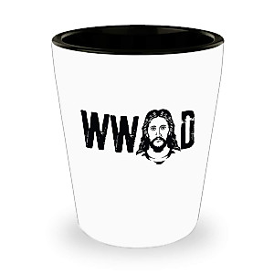 Jesus Christ Shot Glass WWJD What Would Jesus Do Christian Gift