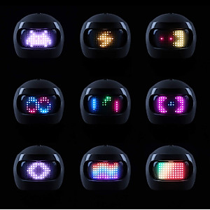 Lumos Matrix Smart Bike Helmet | Animated LED Display | Front and Back Turn Signals| Skateboard, Scooter, Road Bicycle Helmet for Adults: Men, Women (Without MIPS)