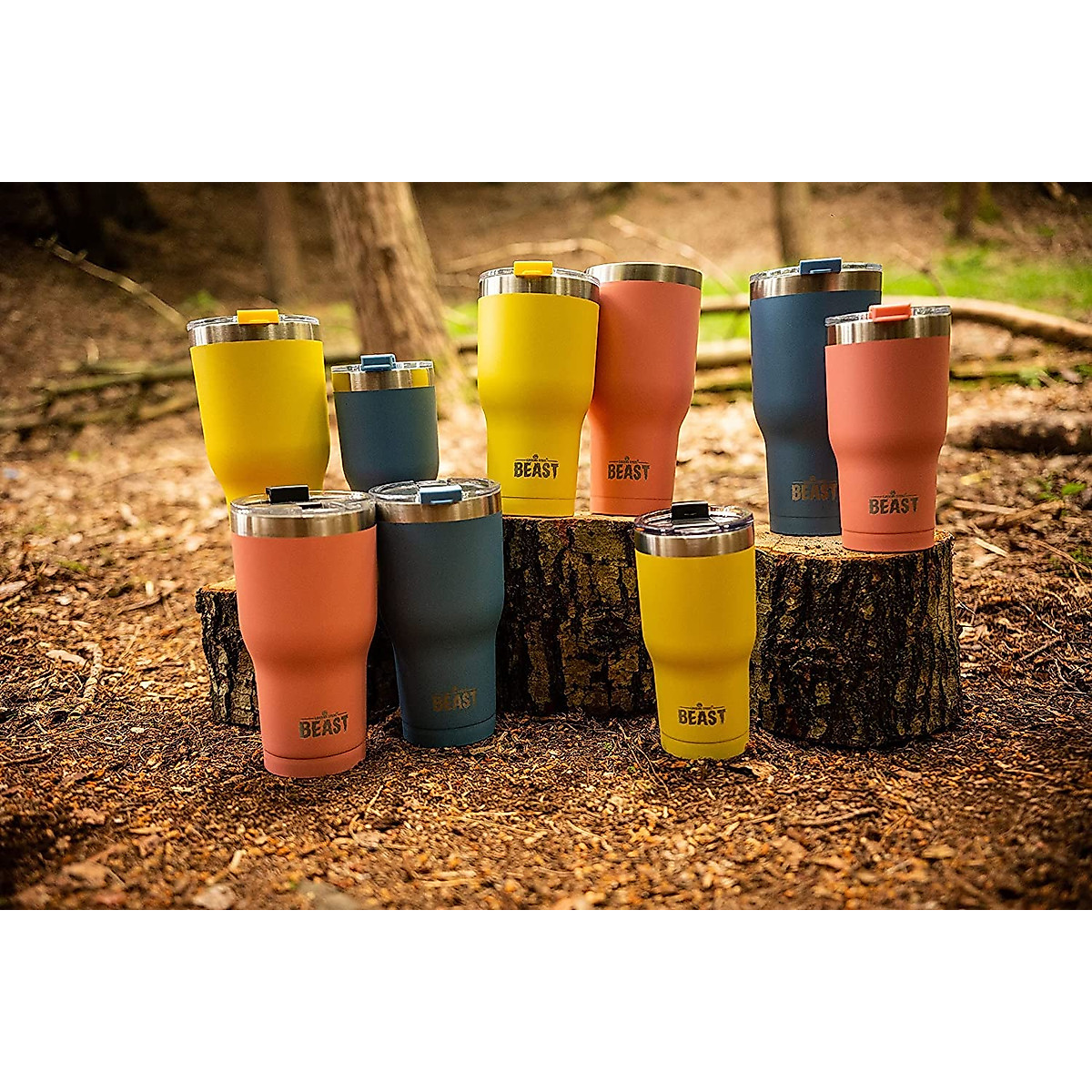 Beast 30 oz Tumbler Stainless Steel Vacuum Insulated Coffee Ice Cup Double Wall Travel Flask (Blossom Pink)