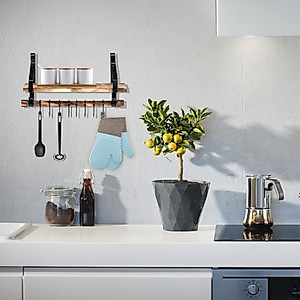 LB Silicone Oven Mitts Heat Resistant Oven Mitts Set with Soft Quilted Cotton Lining, Gloves Pot Holders and Oven Mitts Sets for Kitchen Cooking and BBQ, Easy Clean 2-Piece Set (Blue)