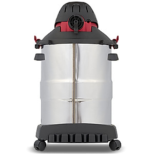 Shop-Vac 5989505 12 Gallon Wet/Dry Vacuum, 5.5 Peak HP, SVX2 Motor, Stainless Steel Tank, 2.5 Inch Diameter x 8 Ft Hose, 20 Ft Cord, Blower Feature with Accessories