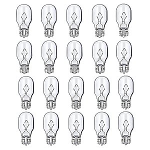 Kscjdg 4W 12V T5 Light Bulbs for Landscape Light Bulbs/Wedge Base Low Voltage Lights Bulbs/Garden Light Bulbs/Deck Light Bulbs/Yard Light Bulbs/Malibu Bulbs - 20 Pack (4W)