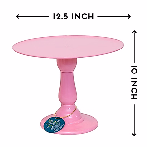 So BOLEIRAS ABS Plastic Colorful Set of 3 Cake Stands (Pink), Easy to use Concept for a More Creative Production for Party, Wedding, Small 9Inchx5Inch, Medium 11Inchx7Inch, Large 12,5Inchx10Inch