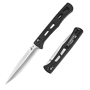 FLISSA Folding Pocket Knife, Fixed Blade Hunting Knife