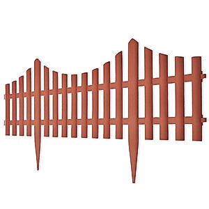 Garden Fence Edging, Fence Stone Hammer in Lawn Edging Spring Yard Lawn Garden Faux Stone Patio Fence Garden Decor Flower Grass Bed Border