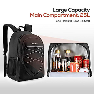 TOURIT Insulated Backpack Cooler 28 Cans Leakproof Lightweight Cooler Backpack for Men Women to Work, Picnics, Hiking, Beach, Park or Day Trips