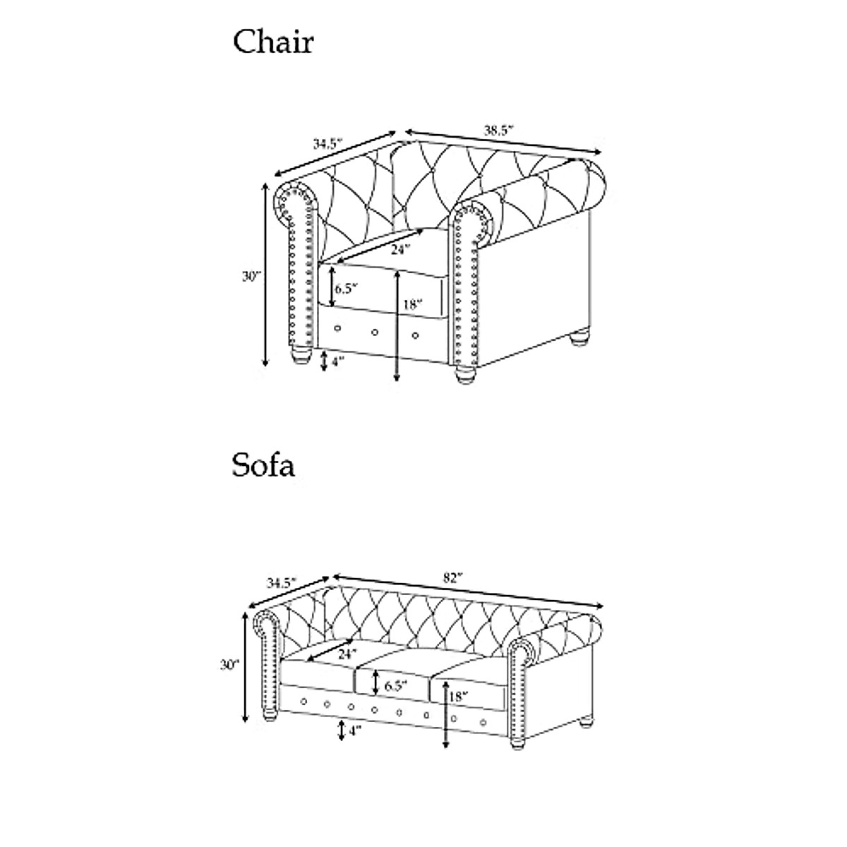 Morden Fort Couches for Living Room, Sofas for Living Room Furniture Sets, Chair and Sofa 2 Pieces, Fabric, Velvet Beige
