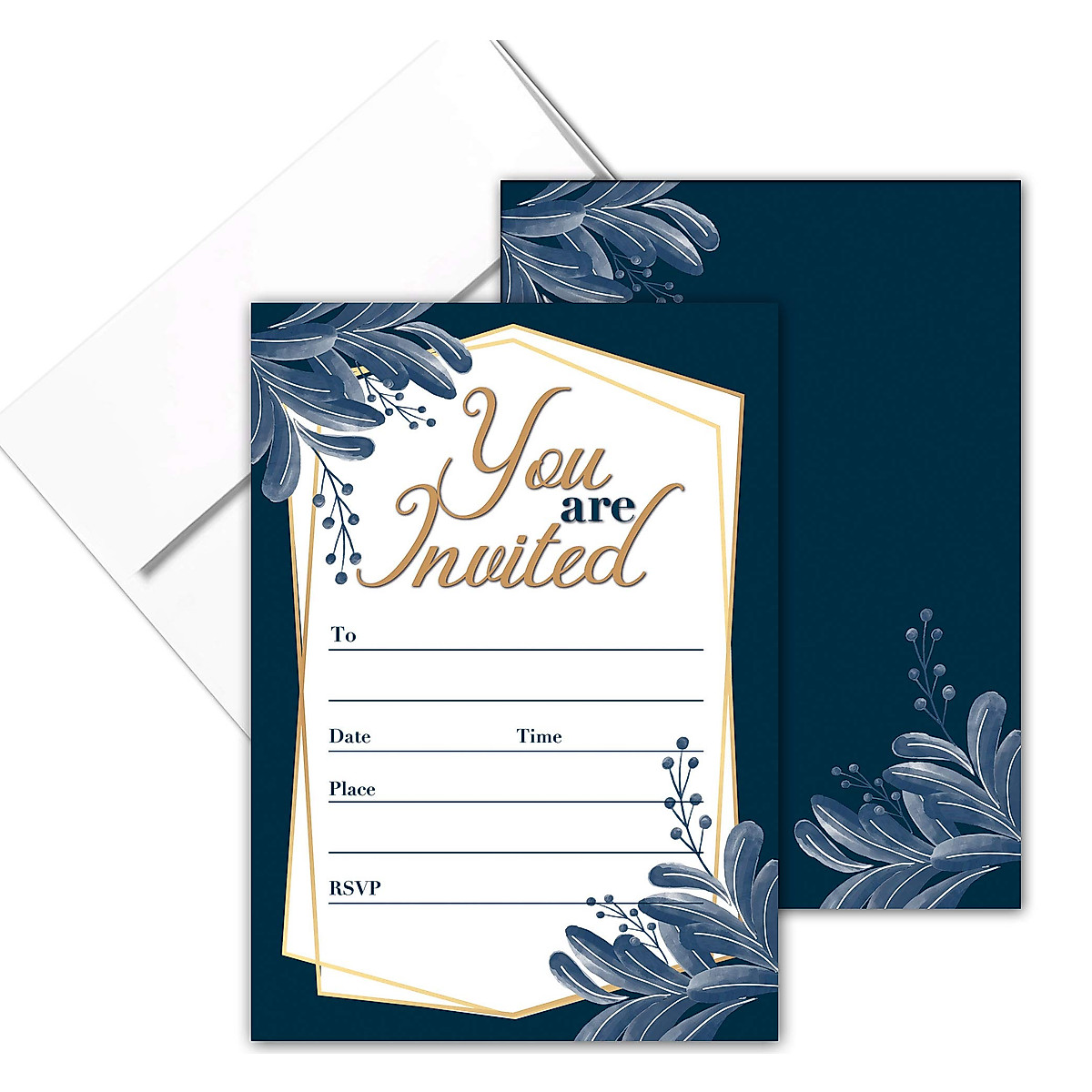 Stonehouse Collection | You Are Invited Formal Fill-in Party Invitations With Envelopes | 25 Invites & Envelopes | Wedding, Baby Shower, Rehearsal Dinner, Birthday Party (Formal Your Invited)