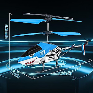 Ynanimery Remote Control Helicopter for Kids Adults, 2.4GHz 3.5 Channel Rc Helicopter Toy with Gyro & LED Light, Perfect Rc Flying Toy for Kids Boys Girls Christmas Birthday Gifts
