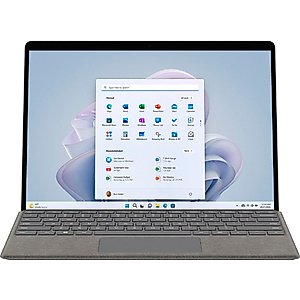 Microsoft Surface Pro 9, 13" Touchscreen 2-in-1 Tablet, 12th Gen Intel Core i5-1235U, Intel Iris Xe Graphics, 8GB DDR5 RAM, 1TB SSD, Windows 11 Pro, Platinum, Device Only, with MTC Stylus Pen