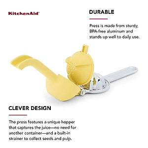 KitchenAid No Mess Citrus Squeezer, One size, Lemon