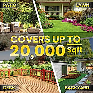 Natural Outdoor Pest Control Spray -Trifecta Nature's Defense: Insect Killer, Mosquito Killer, Spider Killer, Use For Lawns, Patios, Backyard Bug Repellent, Nano-Sized Essential Oils, Safe For People, Planet, Pets (Best Value Concentrate - 32oz)