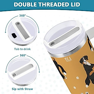 RPLIFE Cute Dogs Coffee Tumbler, Stainless Water Bottle, Insulated Coffee Cups with Lids, Coffee Tumbler for Women