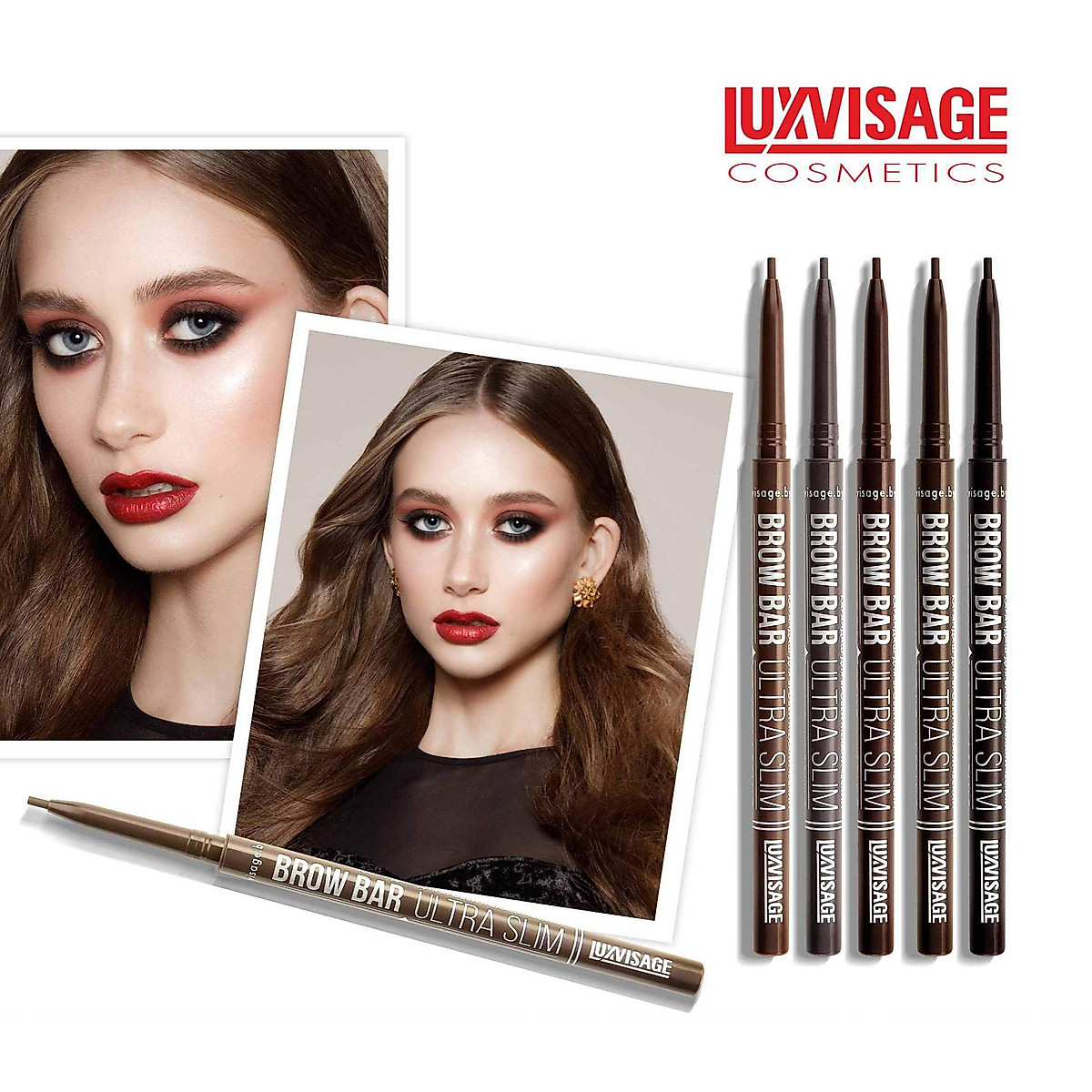 Luxvisage Automatic Eyebrow Pencil Brow Bar Ultra Slim 306, Espresso