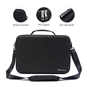 Smatree Hard Laptop Shoulder Bag for 16inch MacBook Pro M4 2024/M3 2023-2019 A2991 A2780, 13inch iPad Air M3 2025, 15inch Dell XPS 15 9510 9530, iPad Pro M4 2024, 9.7-13inch Case(Fit UK/EU Power Plug)