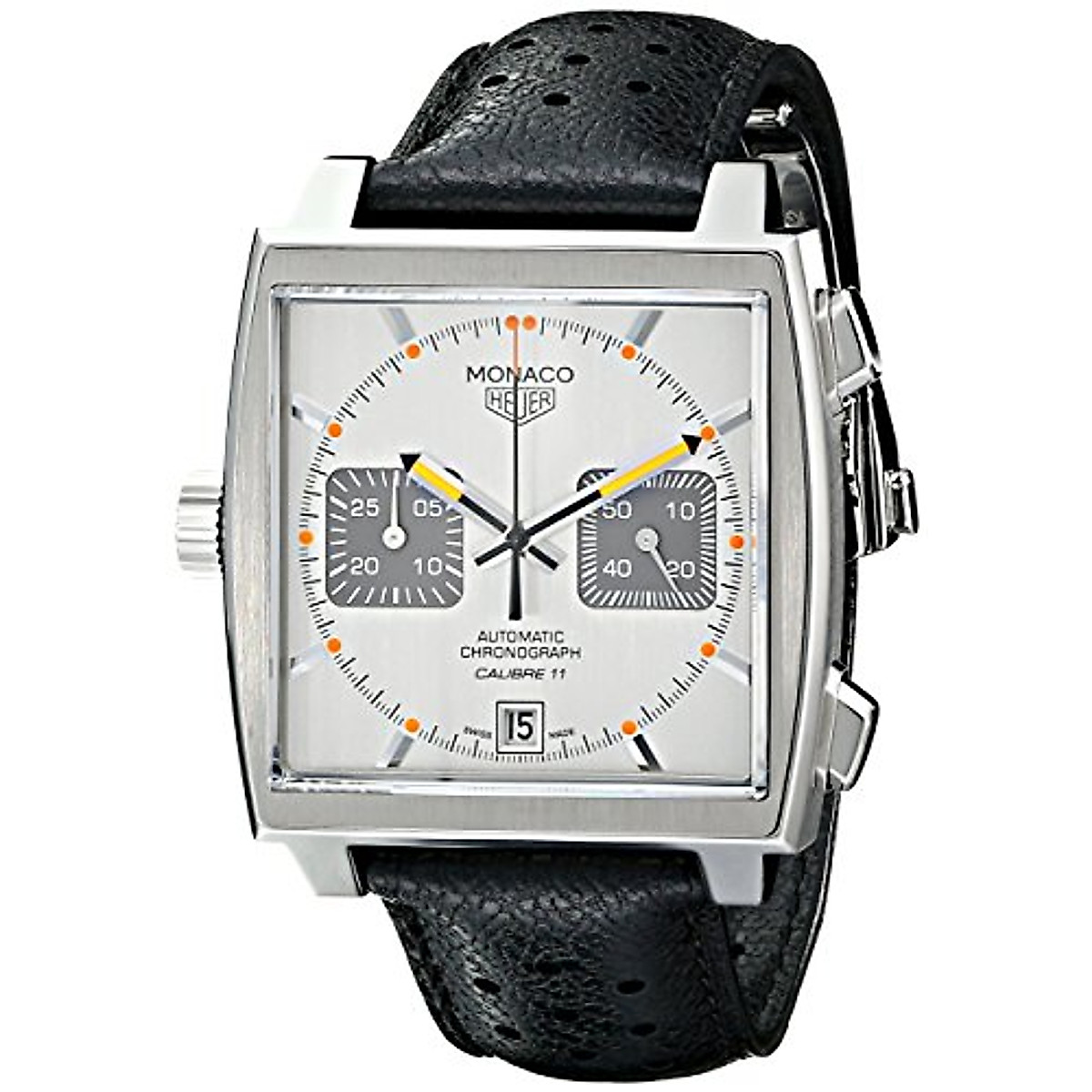 TAG Heuer Men's CAW211C.FC6241 Monaco Analog Display Swiss Automatic Black Watch