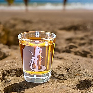 Hip Flask Plus 2oz Sexy Demon Succubus Shot glass