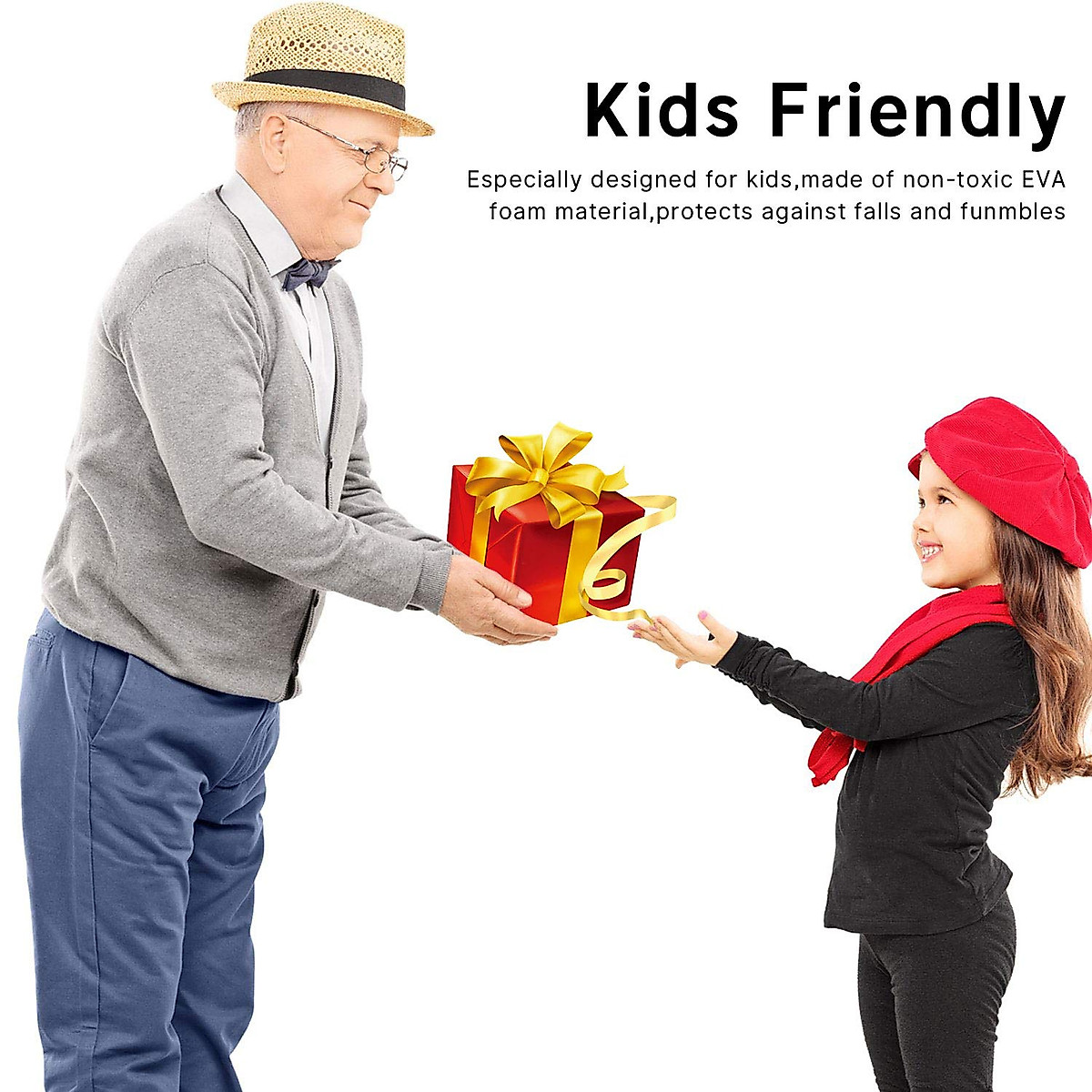 Simicoo iPad 7 8 9 10.2 Kids Case 3D Cute Butterfly 10.2 inch ipad 9th 8th Generation Tablet Case For Kids Girls Light weight EVA Foam Stand Shockproof Rugged Heavy Duty Kid Friendly iPad Cover Purple